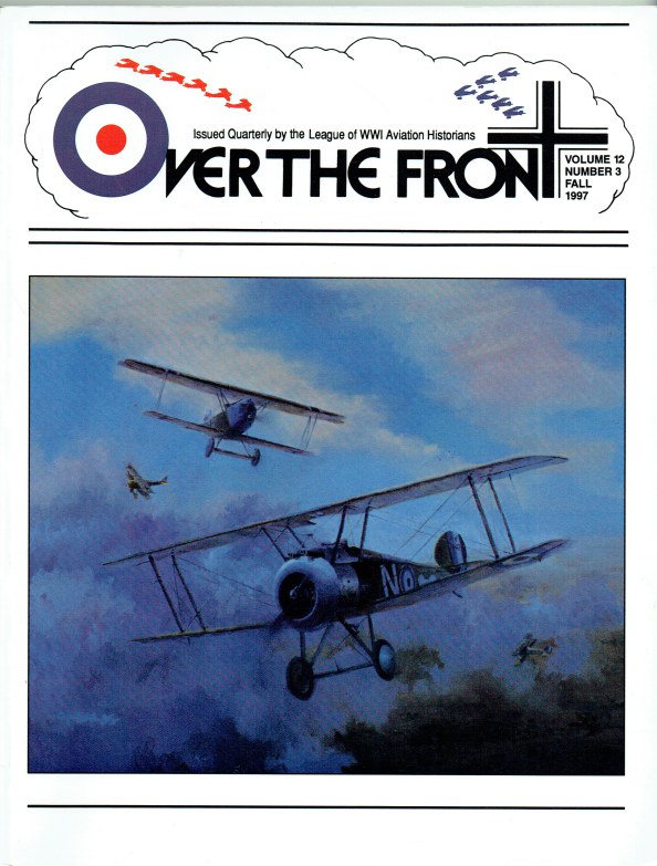 OVER THE FRONT: VOLUME 12. NUMBER 3. FALL 1997
