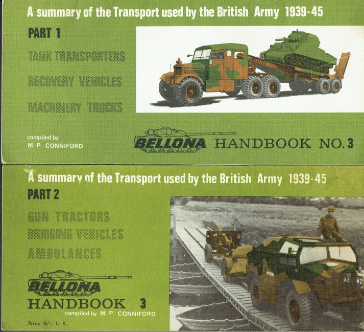 BELLONA HANDBOOK NO.3: A SUMMARY OF THE TRANSPORT USED BY THE BRITISH ...