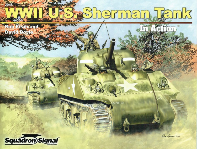 WWII US SHERMAN TANK IN ACTION