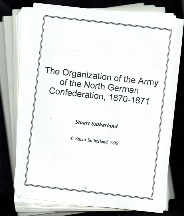 THE ORGANIZATION OF THE ARMY OF THE NORTH GERMAN CONFEDERATION, 1870-1871